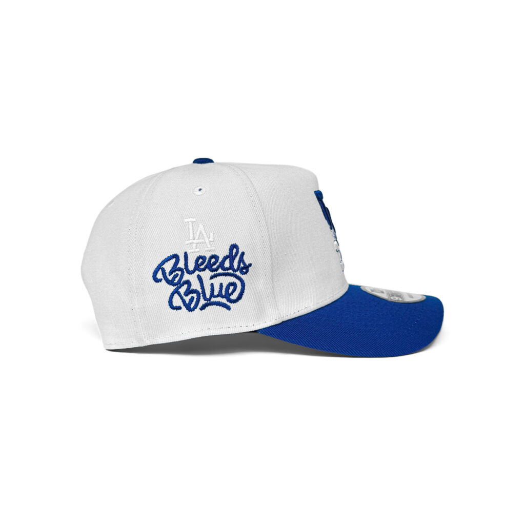 New Era 9forty A-frame Los Angeles Dodgers Bleed Blue Chrome Two Tone ...